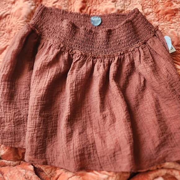 ARULA | Skirts | Arula By Altard State Dark Orange Terracotta Crepe ...